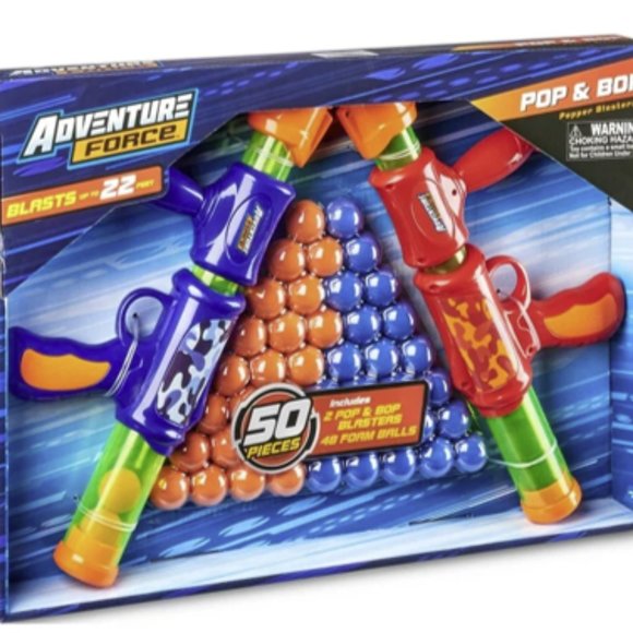 Adventure Airforce | Toys | Adventure Force Pop Bop Pop Blasters Set Included 2 Blasters And 48 ...